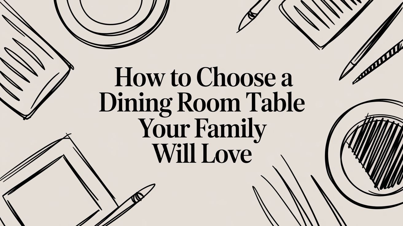 How to Choose a Dining Room Table Your Family Will Love