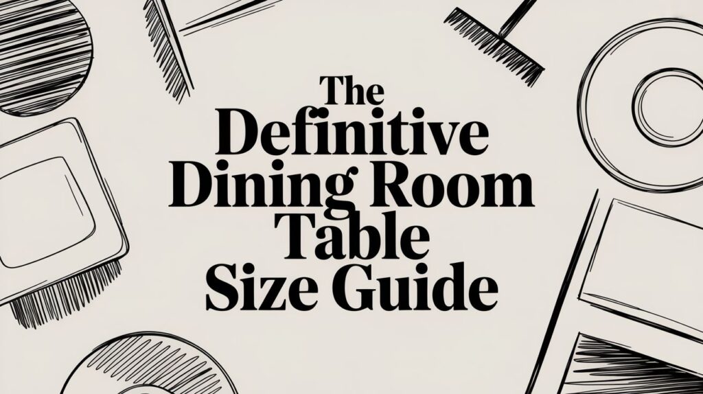 The Ultimate Dining Room Table Size Guide for Your Home