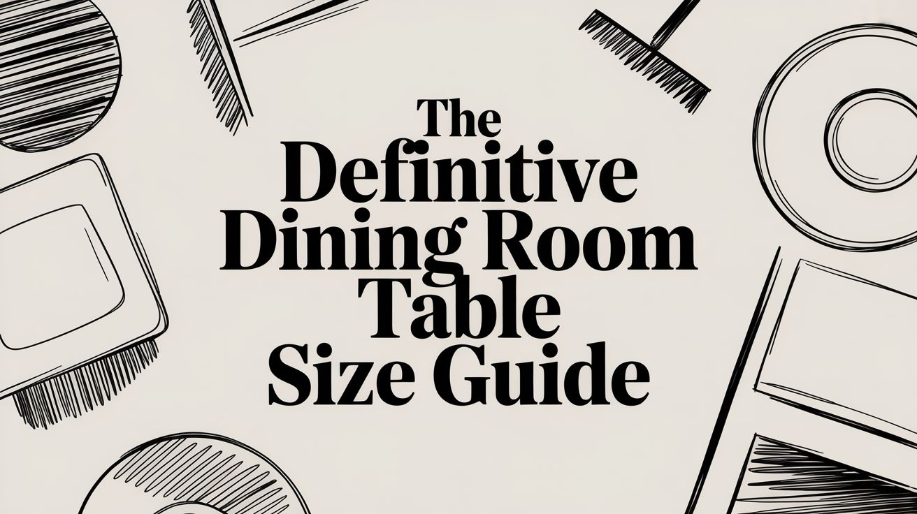 The Ultimate Dining Room Table Size Guide for Your Home