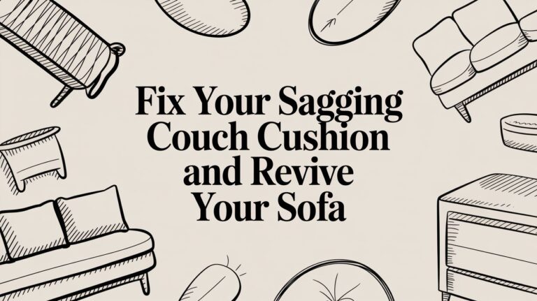 Fix Your Sagging Couch Cushion and Revive Your Sofa