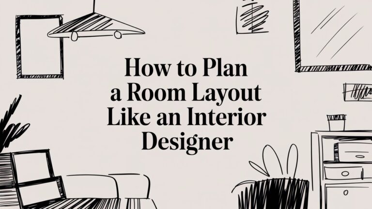 How to Plan a Room Layout Like an Interior Designer